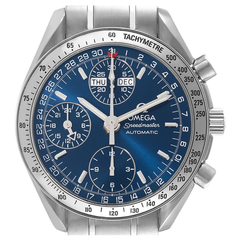 Omega Speedmaster Day-Date 39 Blue Dial Steel Mens Watch 3523.80.00 For ...