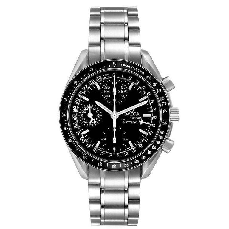 Omega Speedmaster Day Date Black Dial Automatic Mens Watch 3520.50.00 at 1stDibs