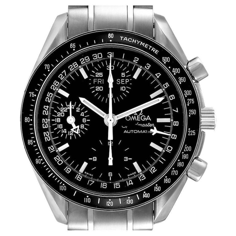 Omega Speedmaster Day Date Black Dial Automatic Mens Watch 3520.50.00 ...