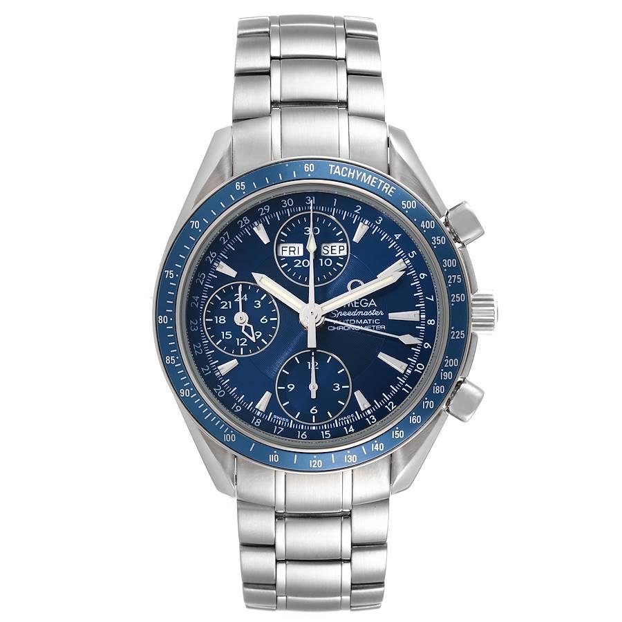 Omega Speedmaster Day Date Blue Dial Chronograph Mens Watch 3222.80.00 ...