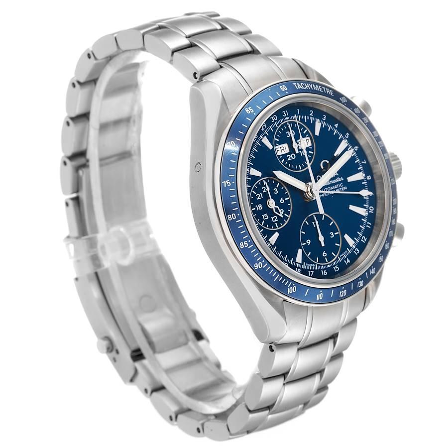 Omega Speedmaster Day Date Blue Dial Chronograph Mens Watch 3222.80.00 ...