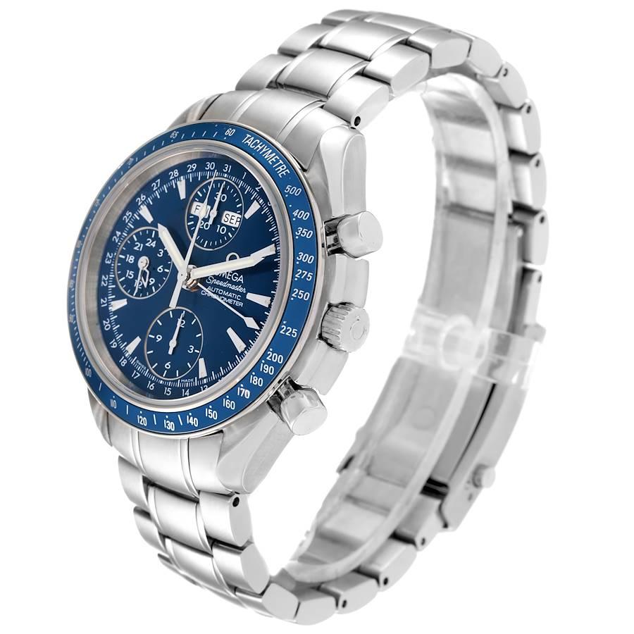 Omega Speedmaster Day Date Blue Dial Chronograph Mens Watch 3222.80.00 ...