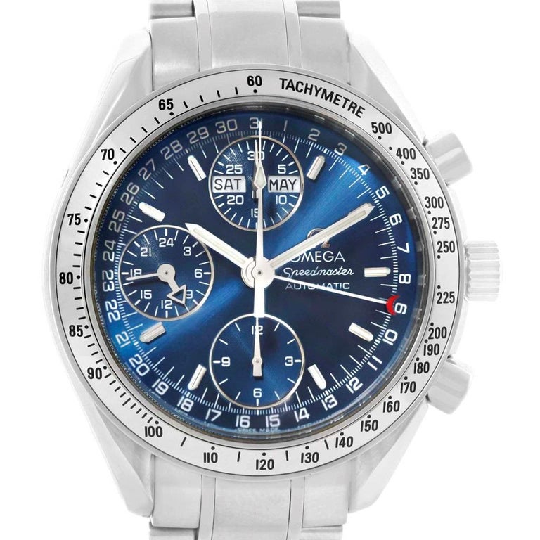 Omega Speedmaster Day-Date Blue Dial Men's Watch 3523.80.00 For Sale at ...