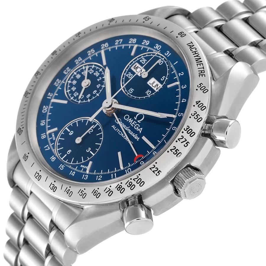 Omega Speedmaster Day Date Blue Dial Steel Mens Watch 3521.80.00 For ...