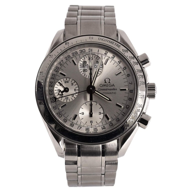 Omega Speedmaster Day-Date Chronograph Automatic Watch Stainless Steel ...