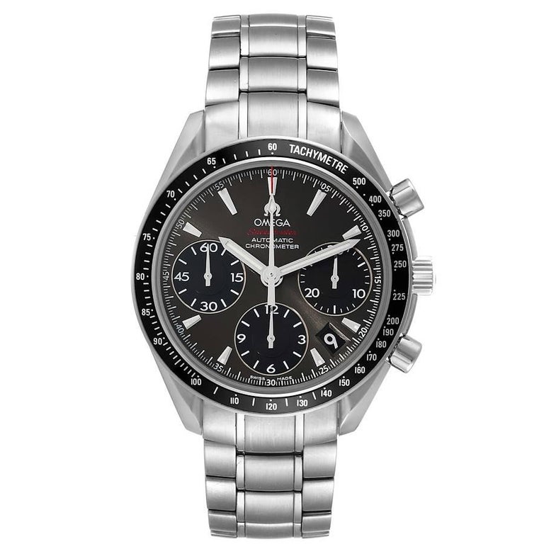 Omega Speedmaster Day Date Gray Dial Mens Watch 323.30.40.40.06.001 Box ...