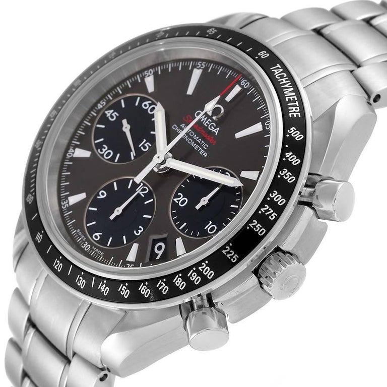 Omega Speedmaster Day Date Gray Dial Mens Watch 323.30.40.40.06.001 Box ...