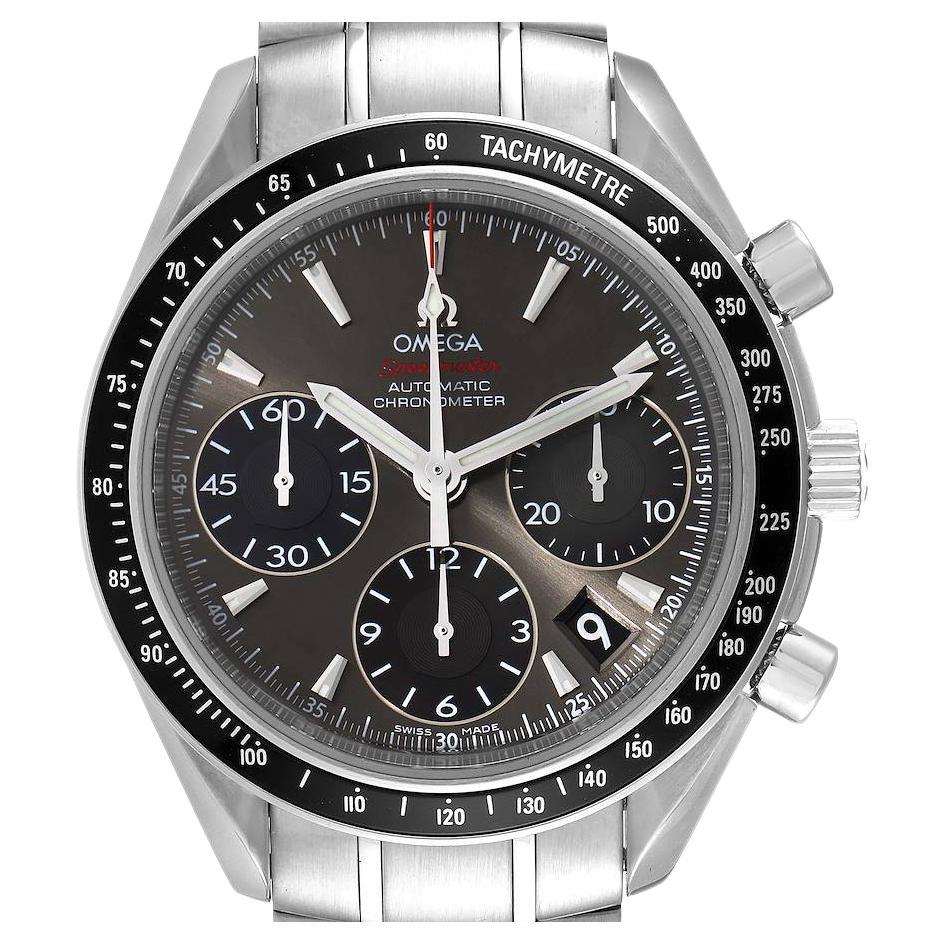 Omega Speedmaster Day Date Gray Dial Watch 323.30.40.40.06.001 Card For ...
