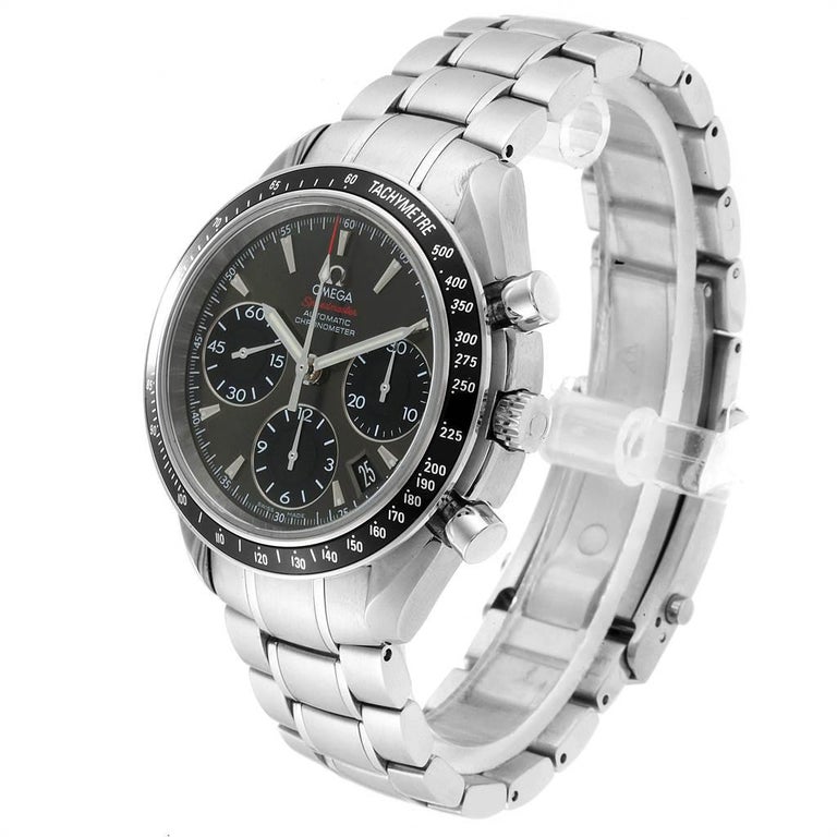 Omega Speedmaster Day Date Gray Dial Watch 323.30.40.40.06.001 Card For ...