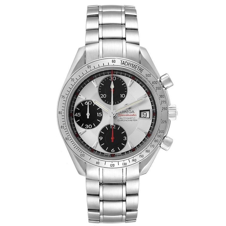 Omega Speedmaster Day-Date Panda Dial Mens Watch 3211.31.00 Card at 1stDibs