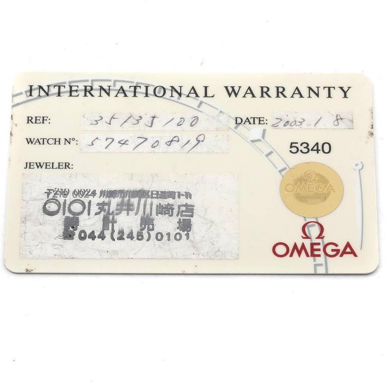 Omega Speedmaster Marui Limited Steel Men's Watch 3513.51.00 Card For ...