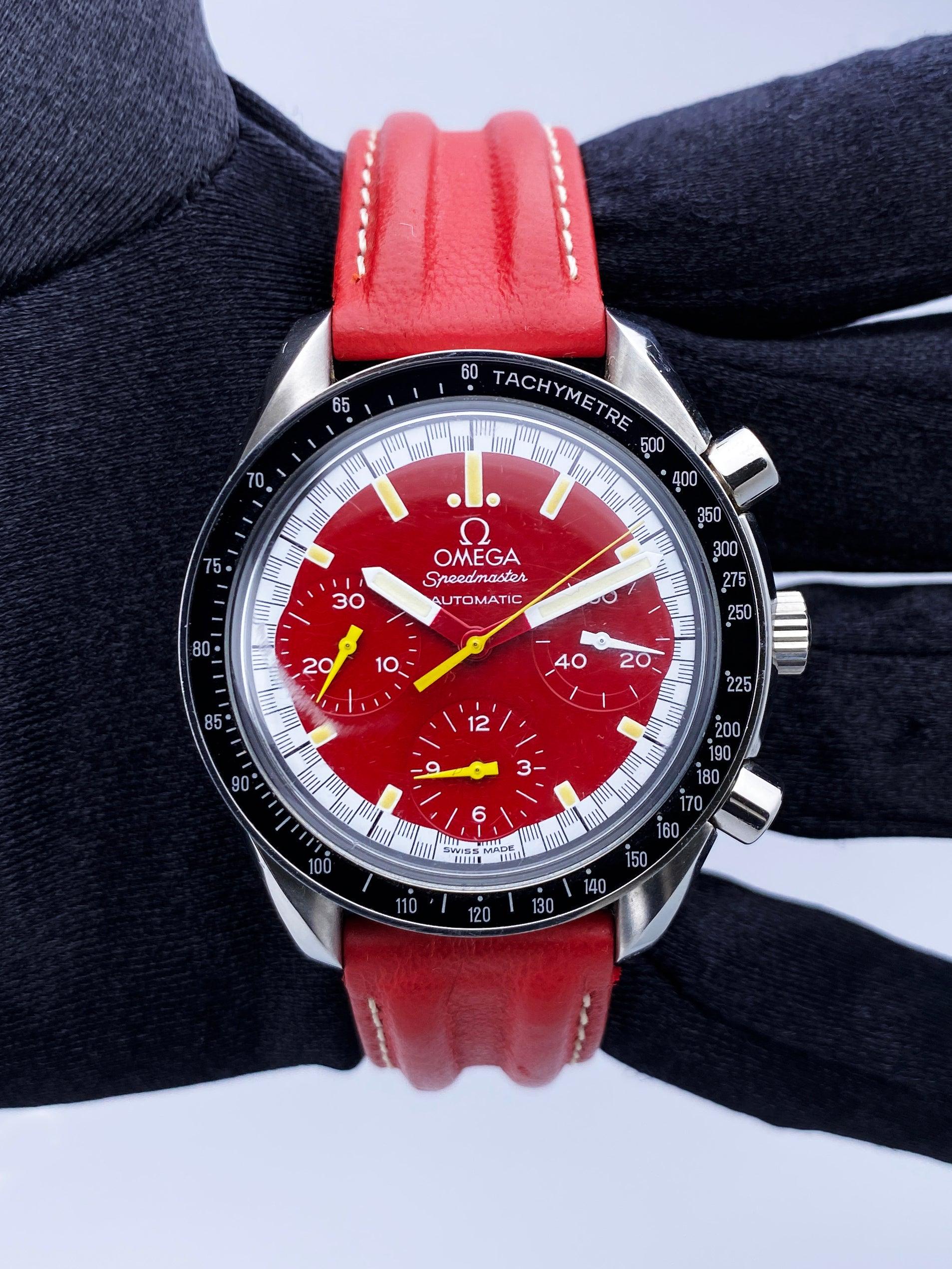 Omega Speedmaster Michael Schumacher 3810.61.41 Mens Watch Box Papers ...