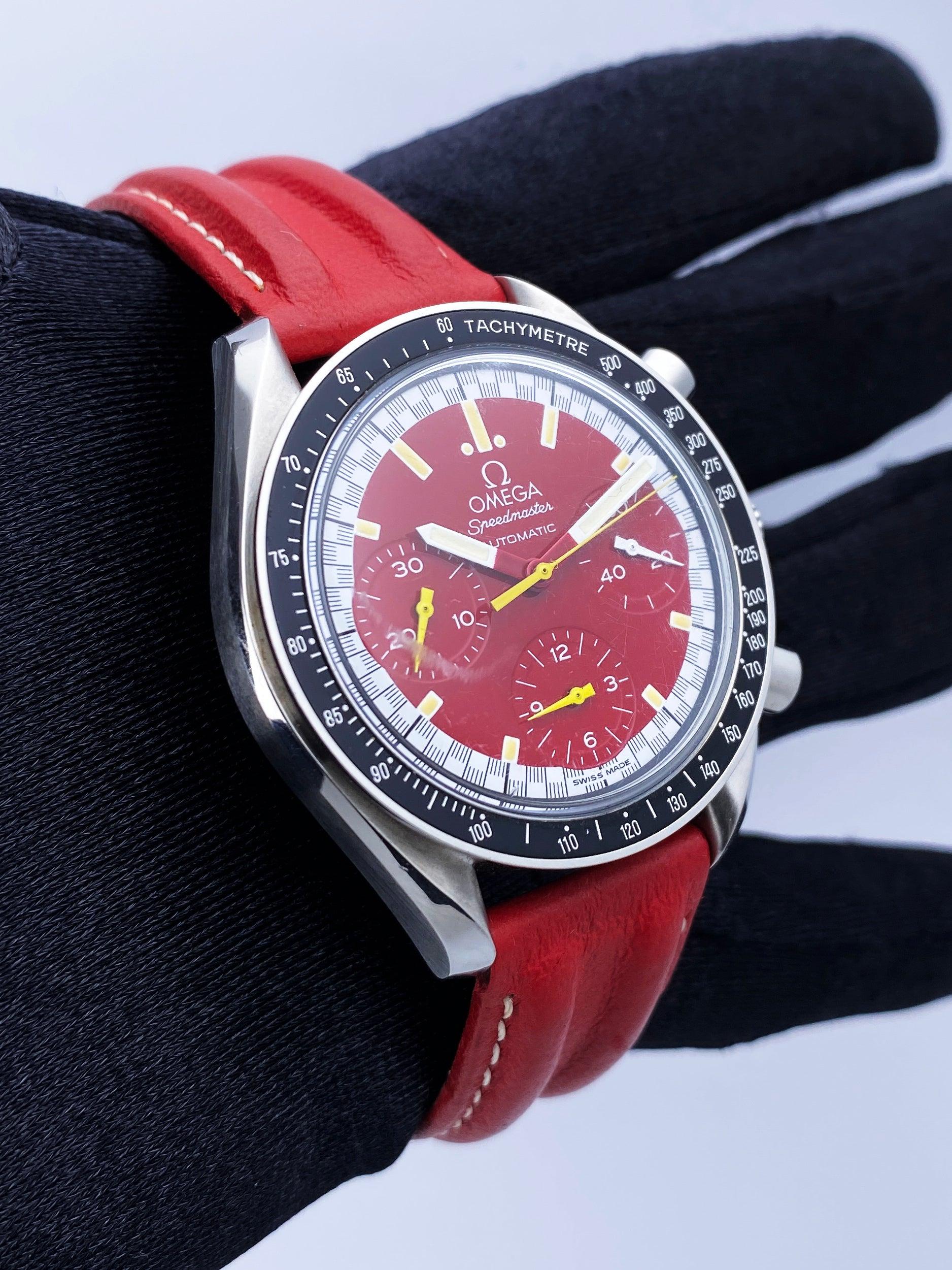 Omega Speedmaster Michael Schumacher 3810.61.41 Mens Watch Box Papers ...