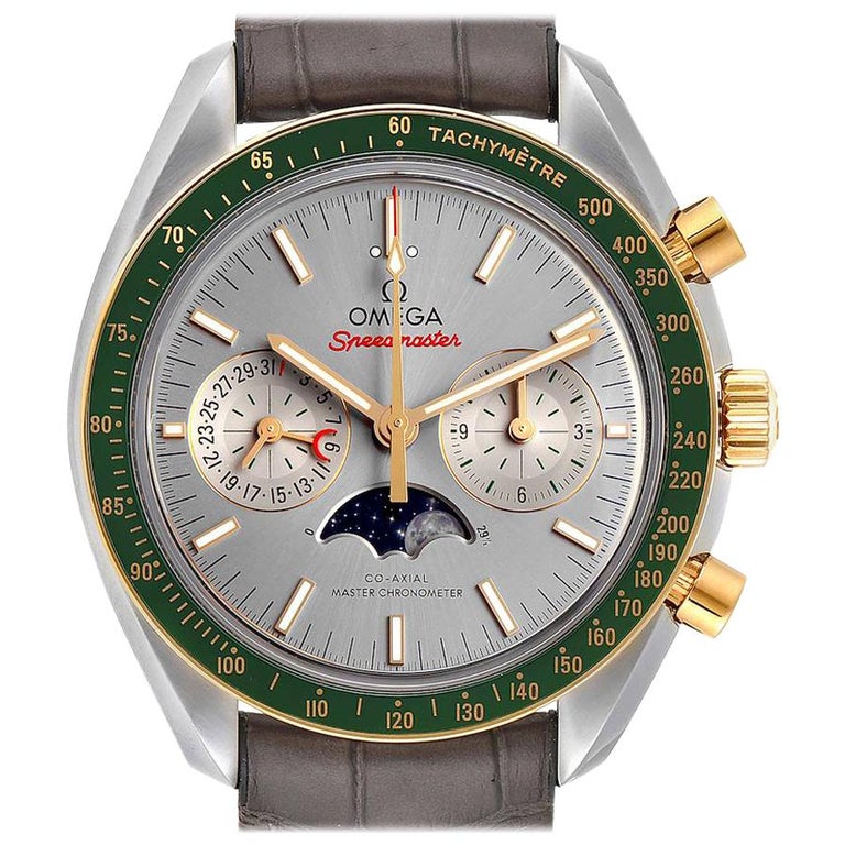 Omega Speedmaster Moonphase Steel Yellow Gold 304.23.44.52.06.001 Box ...