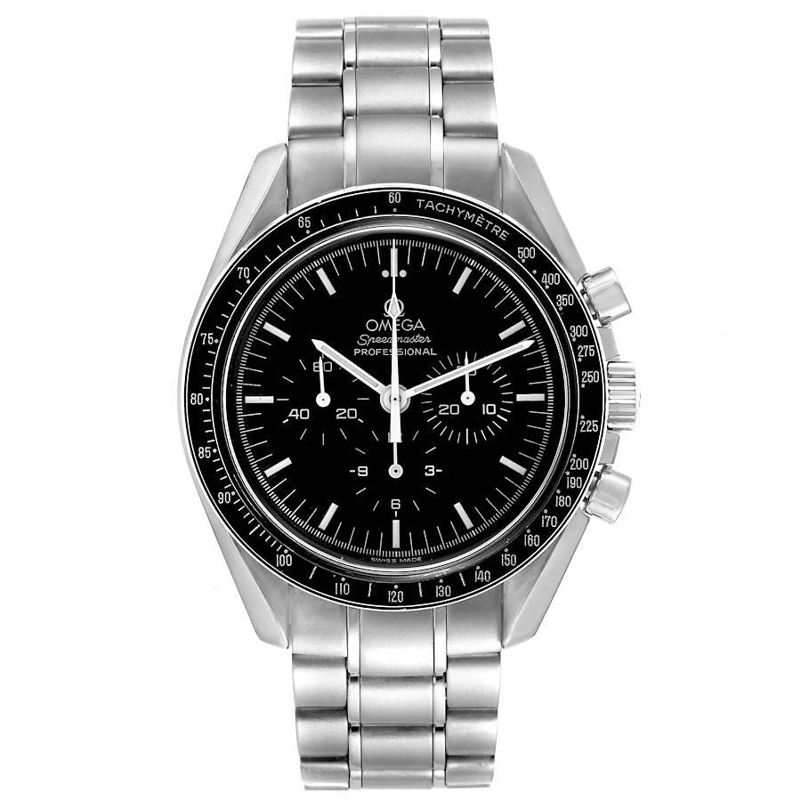 Omega Speedmaster MoonWatch Chronograph Black Dial Mens Watch 3570.50. ...