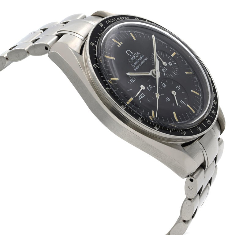 Omega Speedmaster Moonwatch Steel Black Dial Manual Wind Watch 3590.50. ...
