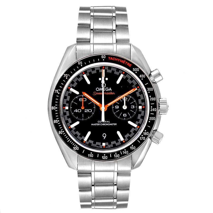 Omega Speedmaster Racing Co-Axial 44 Steel Watch 329.30.44.51.01.002 Box Card For Sale at 1stDibs