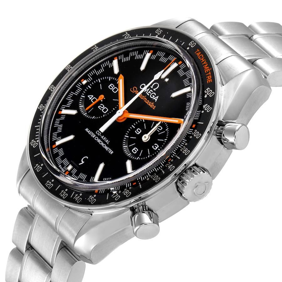 Omega Speedmaster Racing Co-Axial 44 Steel Watch 329.30.44.51.01.002 Box Card For Sale at 1stDibs