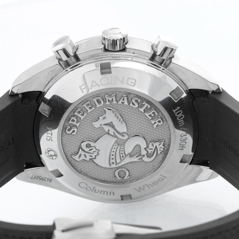 Omega Speedmaster Racing Co-Axial Chronometer Chronograph on Rubber ...