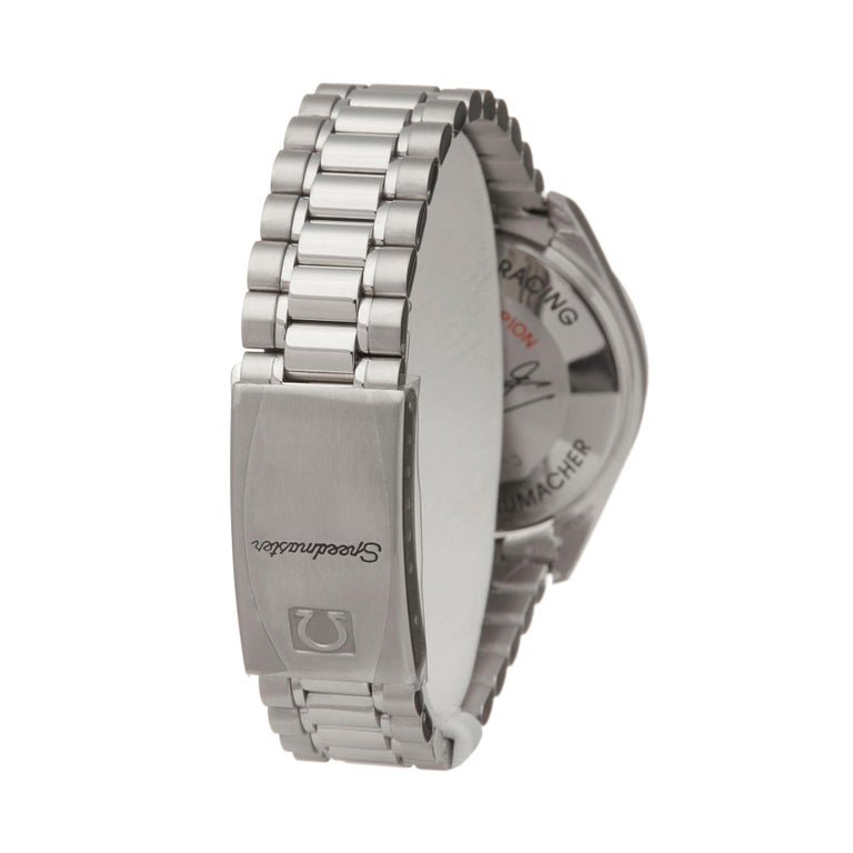 Omega Speedmaster Racing Schumacher Chronograph Stainless Steel 35185 ...
