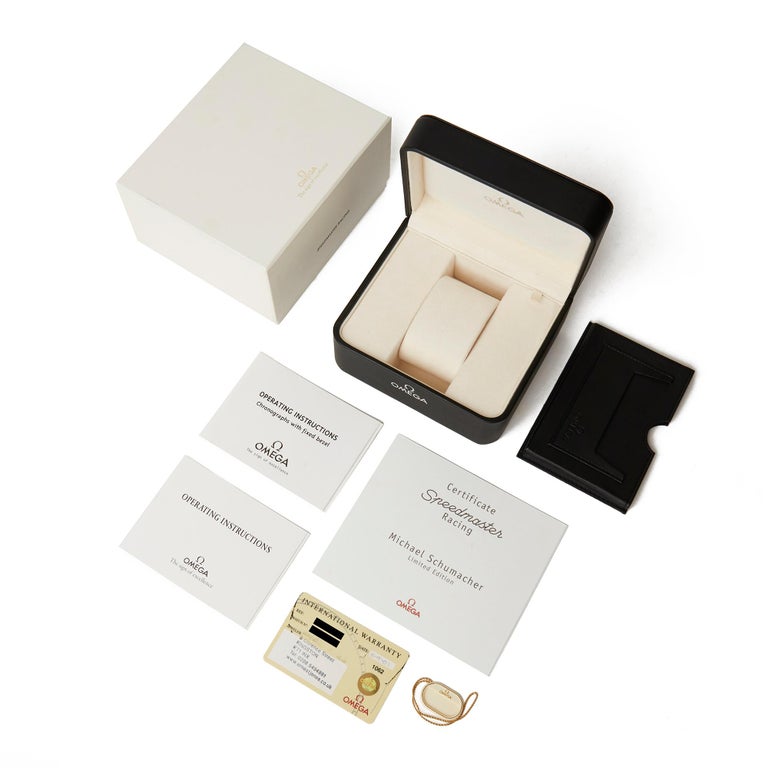 Omega Speedmaster Racing Schumacher Chronograph Stainless Steel 35185 ...