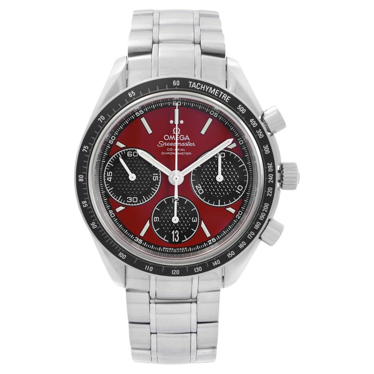 Omega Speedmaster Racing Steel Red Dial Automatic Mens Watch 326.30.40 ...