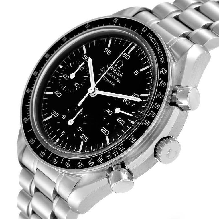 Omega Speedmaster Reduced Hesalite Chronograph Steel Watch 3510.50.00 ...