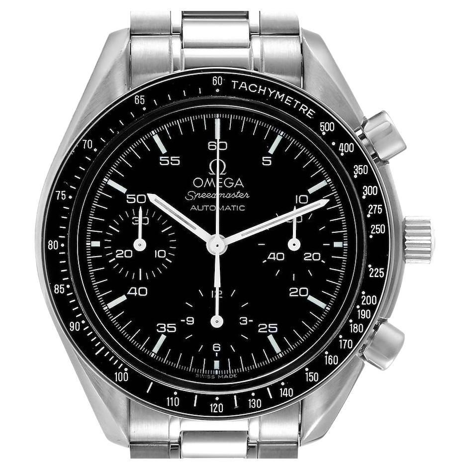 Omega Speedmaster Reduced Hesalite Chronograph Steel Watch 3510.50.00 ...