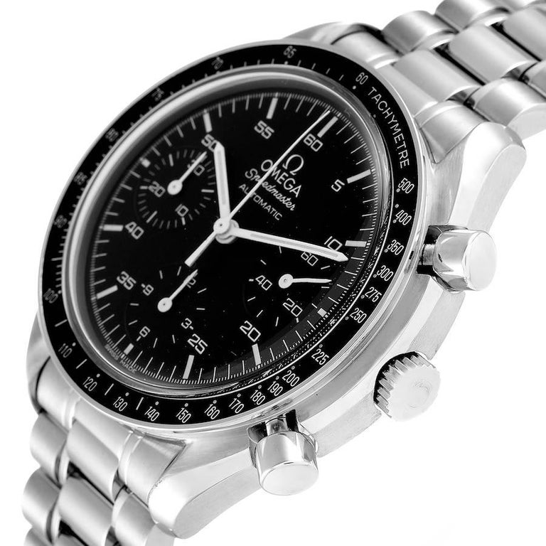Omega Speedmaster Reduced Hesalite Chronograph Steel Watch 3510.50.00 ...