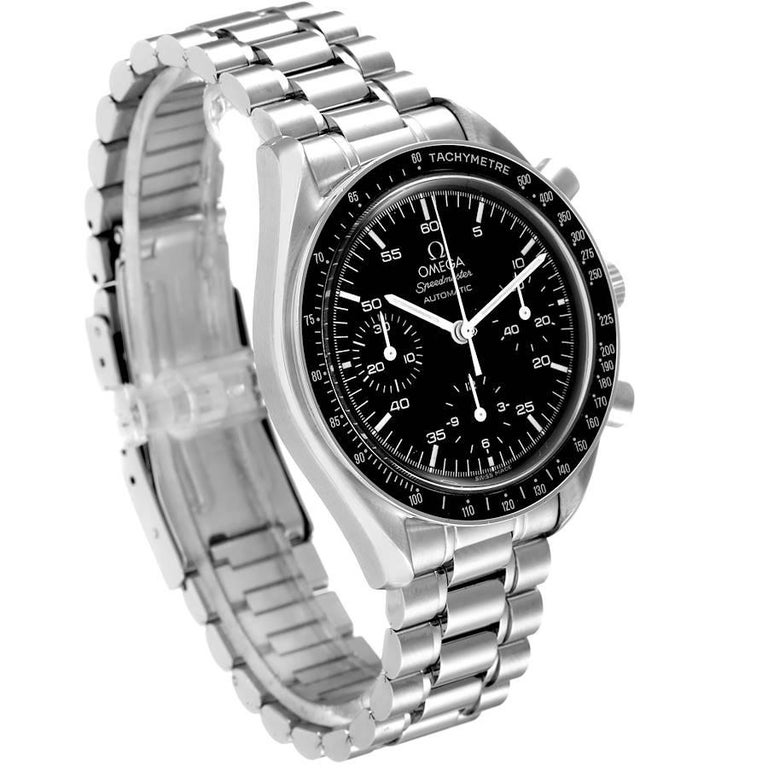 Omega Speedmaster Reduced Hesalite Cronograph Steel Mens Watch 3510.50. ...