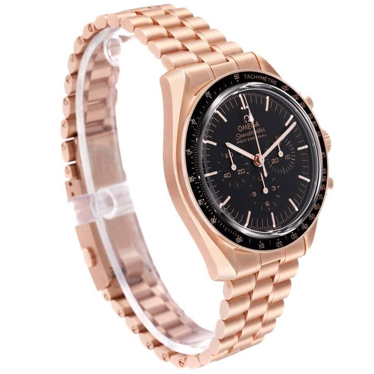 Omega Speedmaster Rose Gold Mens Moonwatch 310.60.42.50.01.001 Unworn ...