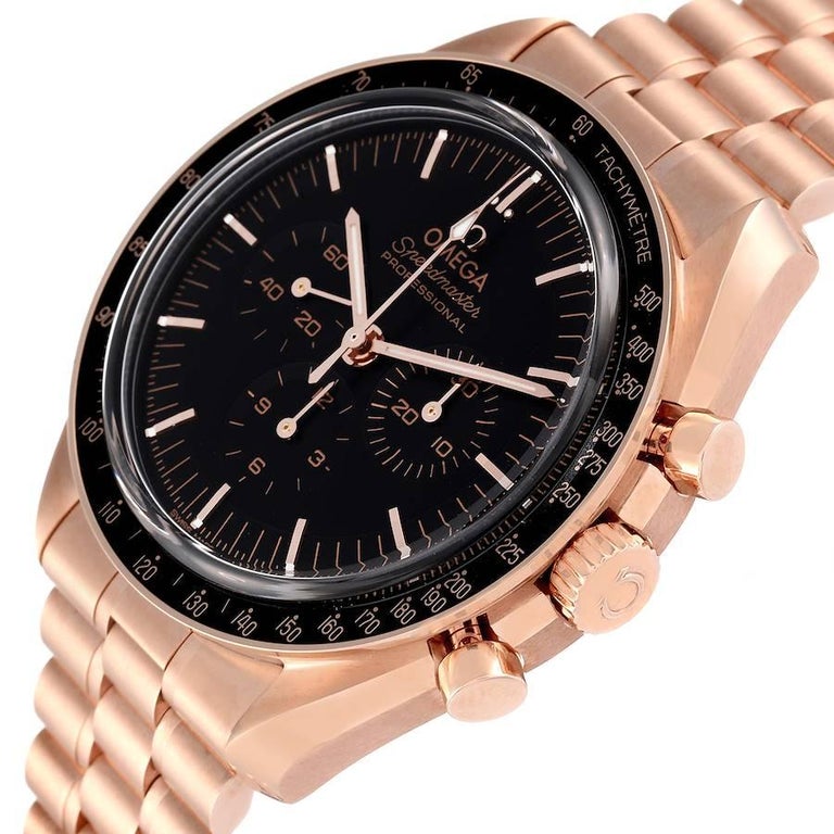 Omega Speedmaster Rose Gold Mens Moonwatch 310.60.42.50.01.001 Unworn ...