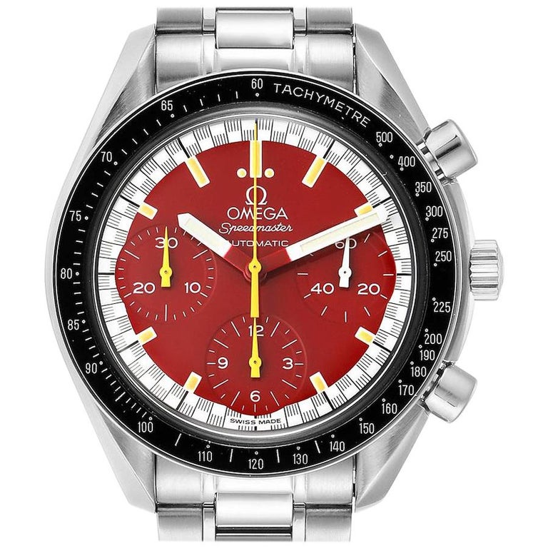 Omega Speedmaster Schumacher Red Dial Automatic Men's Watch 3510.61.00 ...