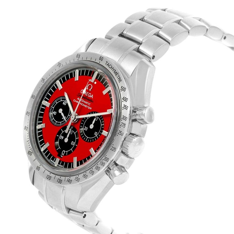 Omega Speedmaster Schumacher Red Dial Limited Edition Watch 3506.61.00 ...
