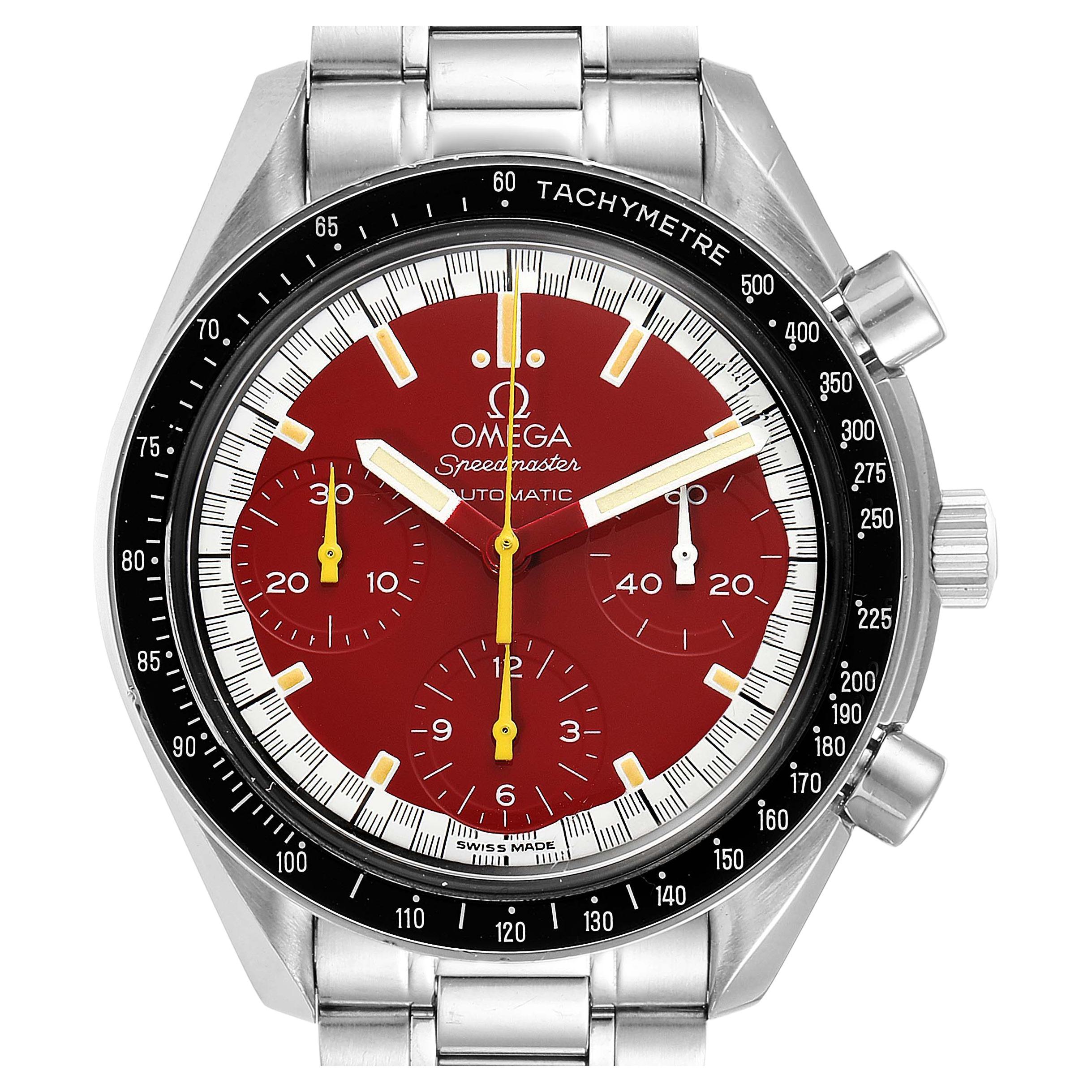 Omega Speedmaster Schumacher Red Dial Mens Watch 3510.61.00 For Sale at ...
