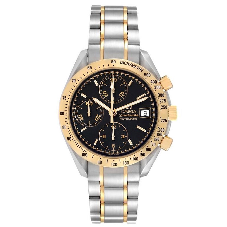 Omega Speedmaster Steel Yellow Gold Automatic Mens Watch 3313.50.00 For ...