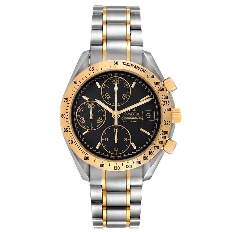 Omega Speedmaster Steel Yellow Gold Automatic Mens Watch 3313.50.00 For ...