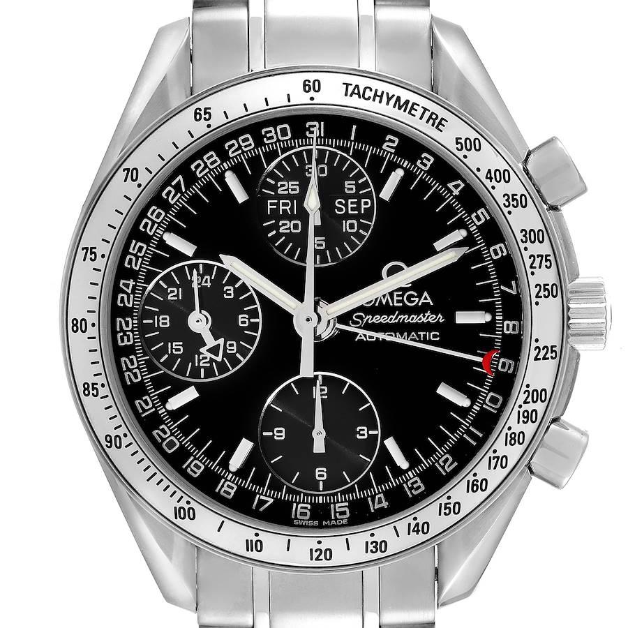 Omega Speedmaster Day Date Blue Dial Steel Mens Watch 3523 80 00 At 1stdibs