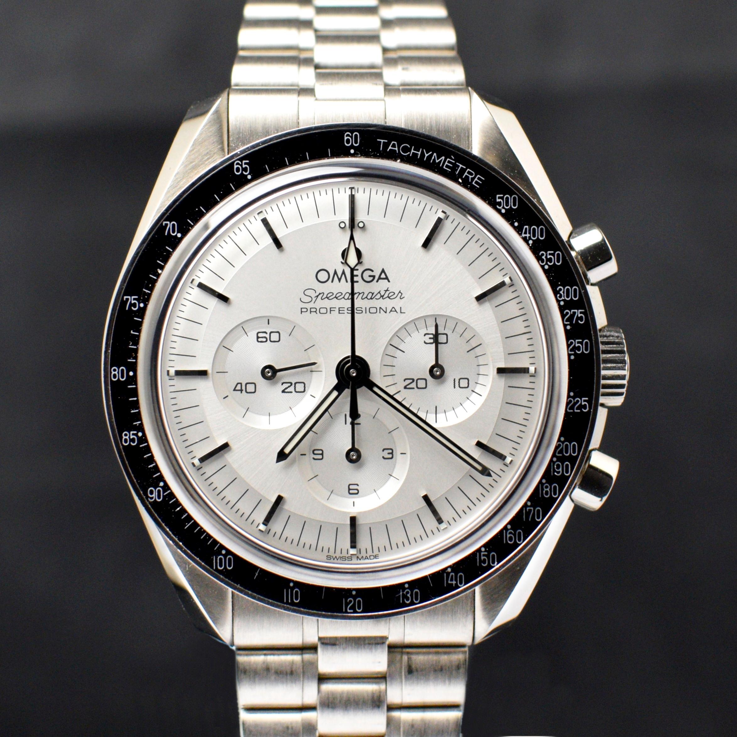 Omega Speedmaster White Gold Moonwatch Professional Co-Axial Watch Full ...