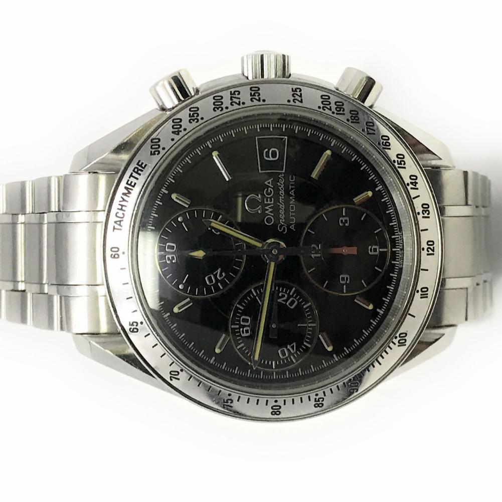 Omega Speedmaster With Stainless-Steel Bezel and Black Dial For Sale at ...