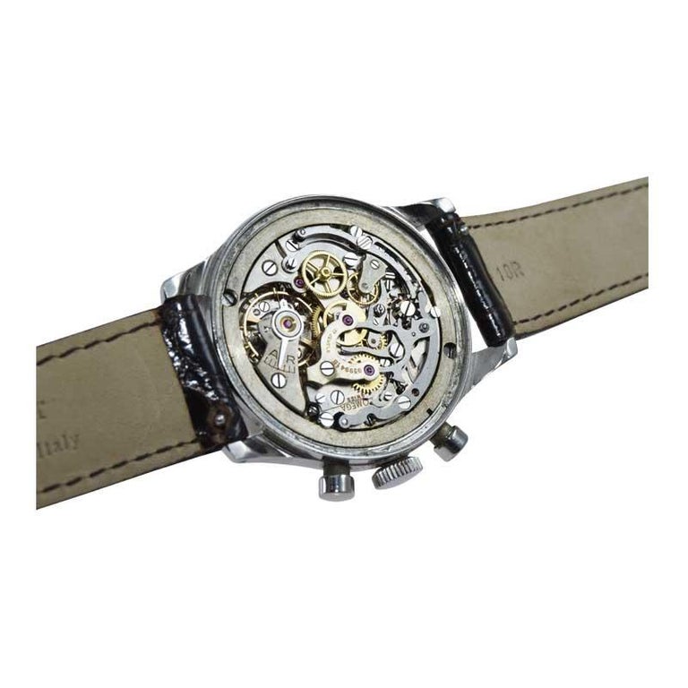 Omega Stainless Steel 3 Register Chronograph Manual Wind, circa 1950s ...