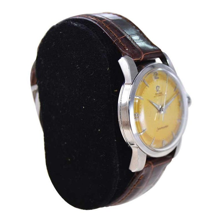 Omega Stainless Steel Automatic from 1950s with Original Patinated Dial ...