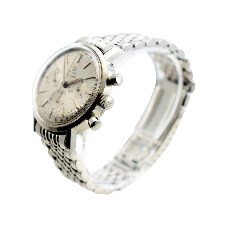 Omega Stainless Steel Chronograph Manual Watch, circa 1960s at 1stDibs