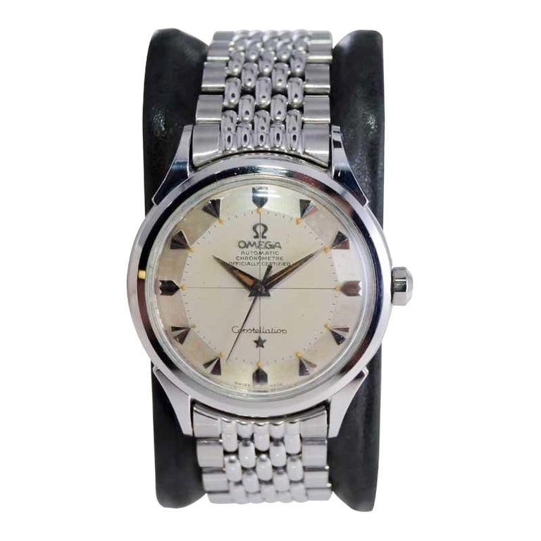 Omega Stainless Steel Constellation with Original Dial circa 50 / 60's ...