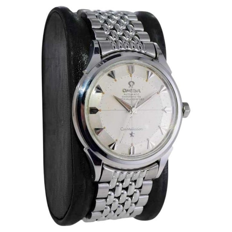Omega Stainless Steel Constellation with Original Dial circa 50 / 60's ...
