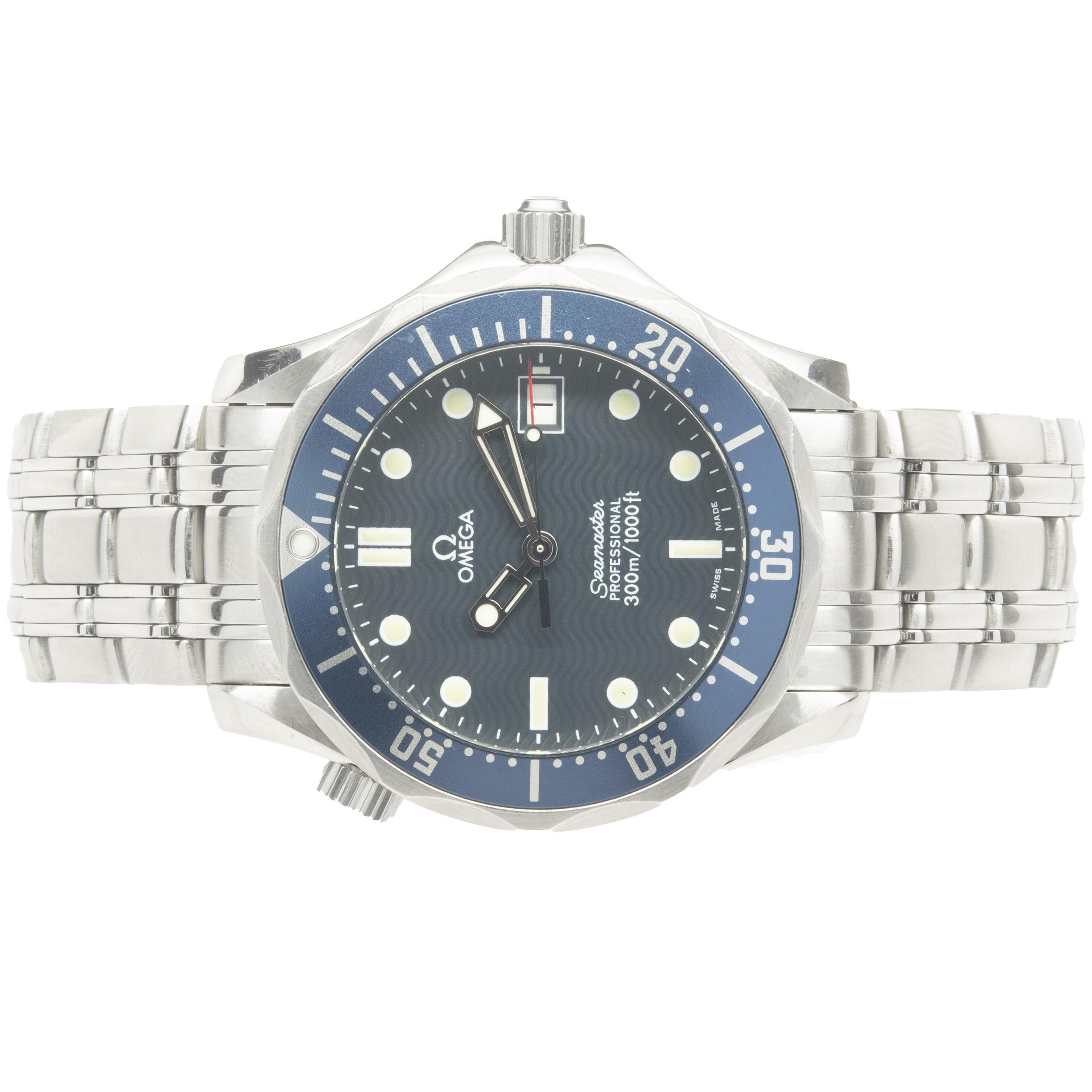 Omega Stainless Steel Seamaster 36 Blue Wave at 1stDibs