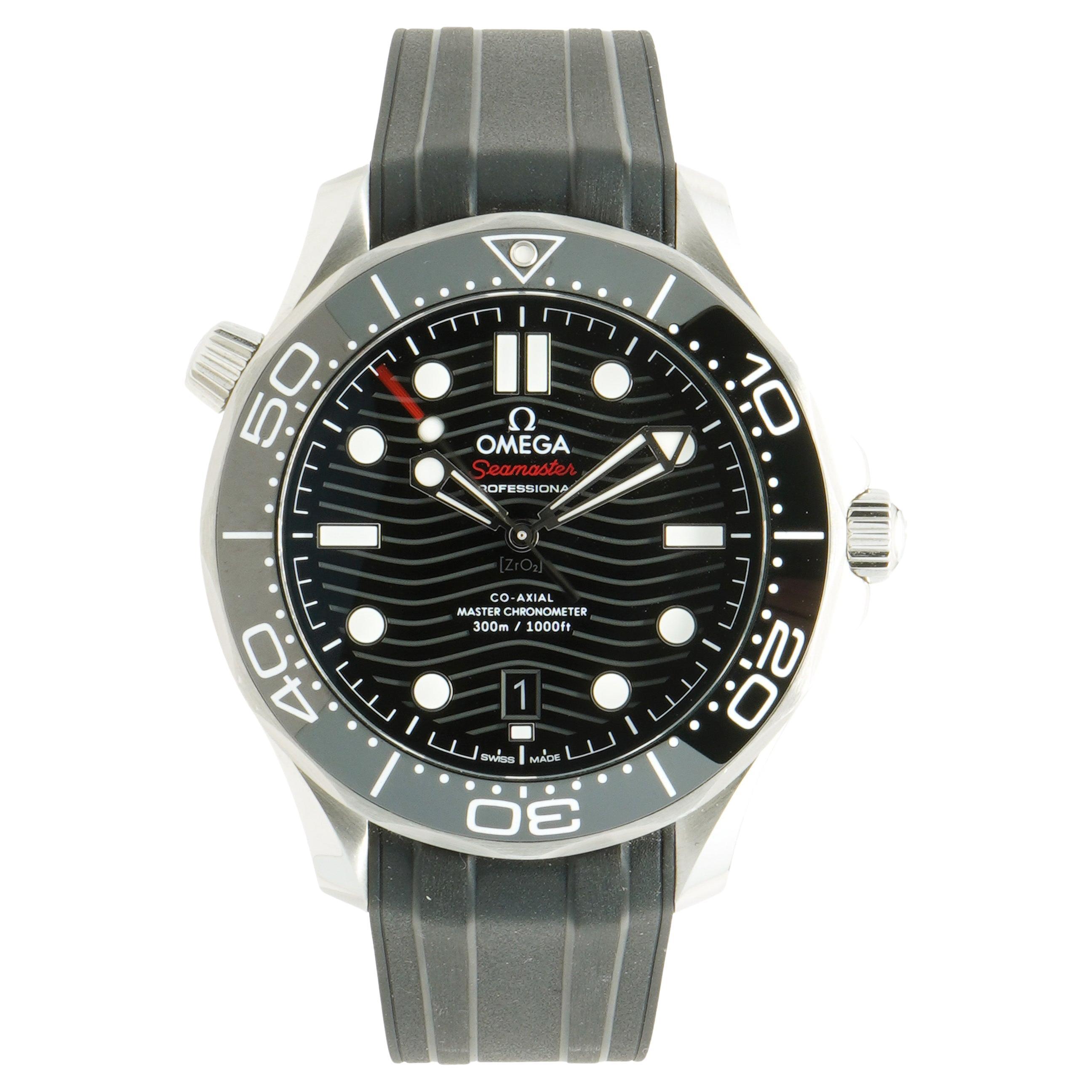 Omega Stainless Steel Seamaster GMT White Wave Dial at 1stDibs ...