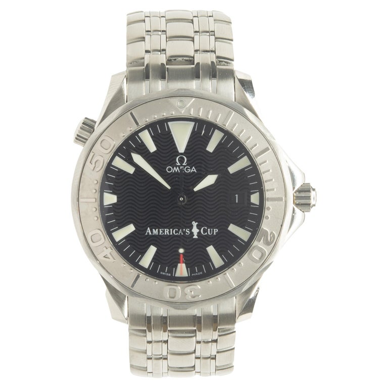 Omega Stainless Steel Seamaster Americas Cup For Sale at 1stDibs