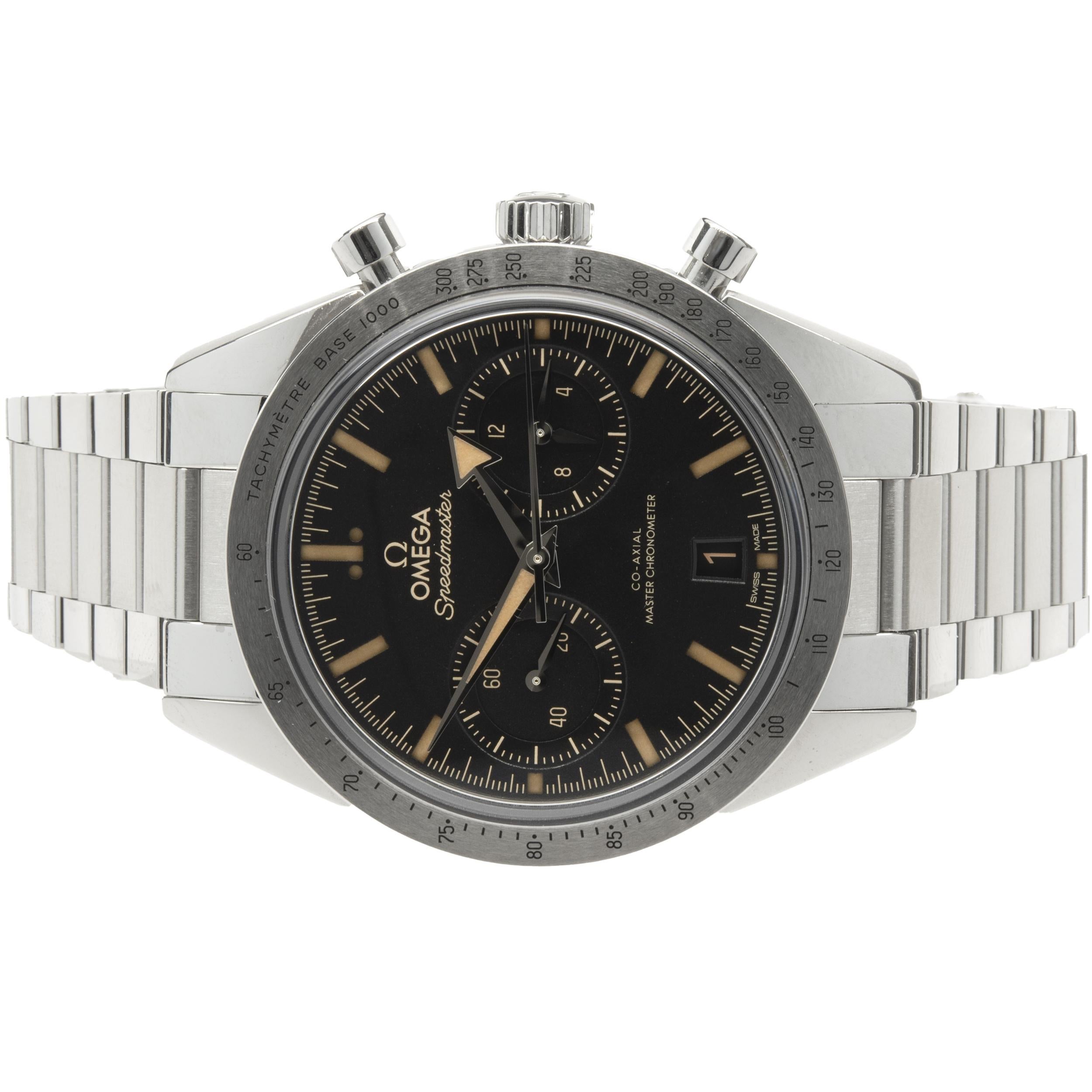 Omega Stainless Steel Speedmaster ’57 Co-Axial Chronograph at 1stDibs ...