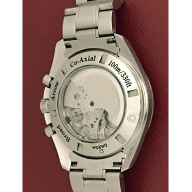 Omega Stainless Steel Speedmaster Broad Arrow Automatic Wristwatch at ...